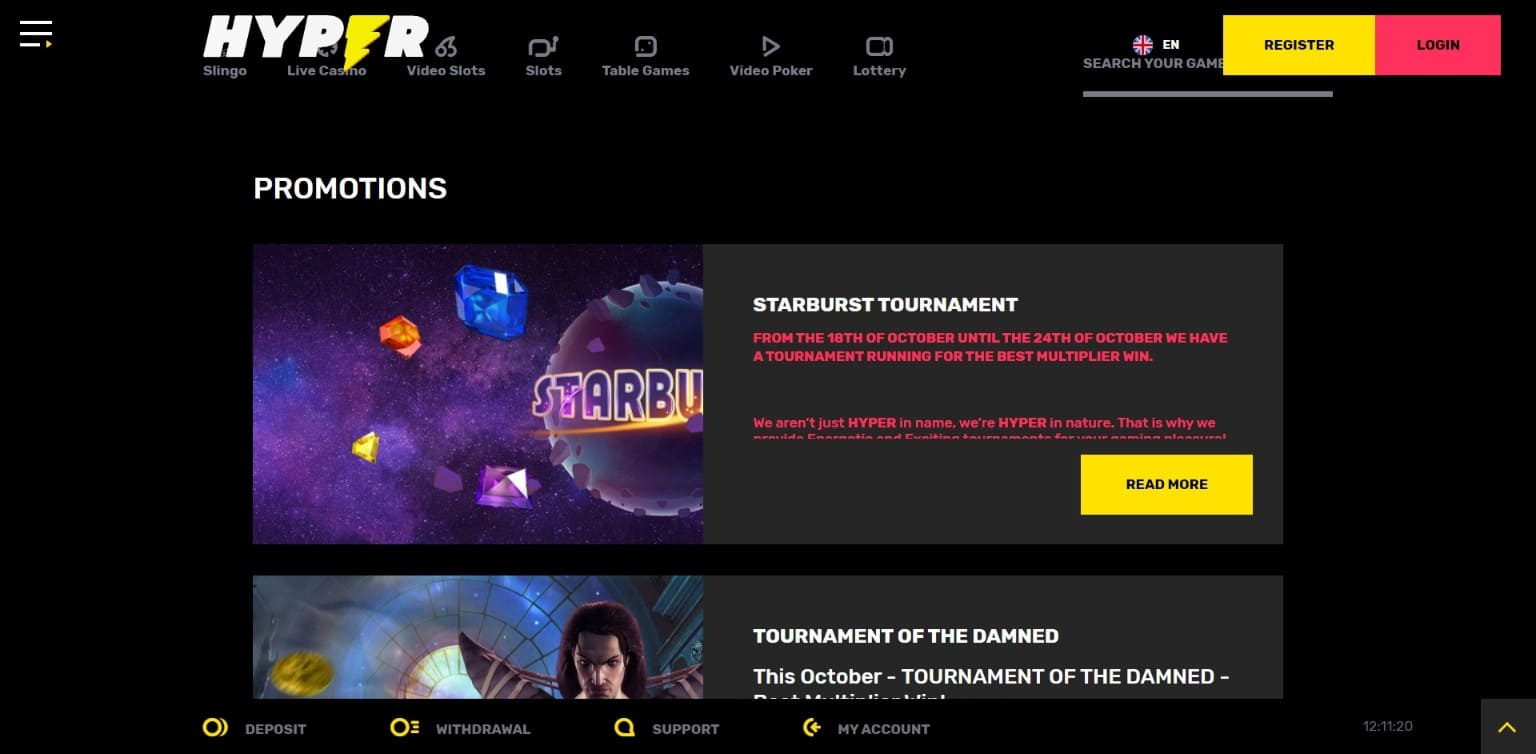 Hyper Casino FR - machines à sous et jeux en ligne, options de paiement ...